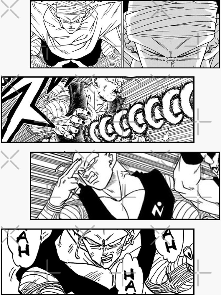 "Piccolo Dragon Ball Doragon Boru Manga Panel Design" Sticker by ...
