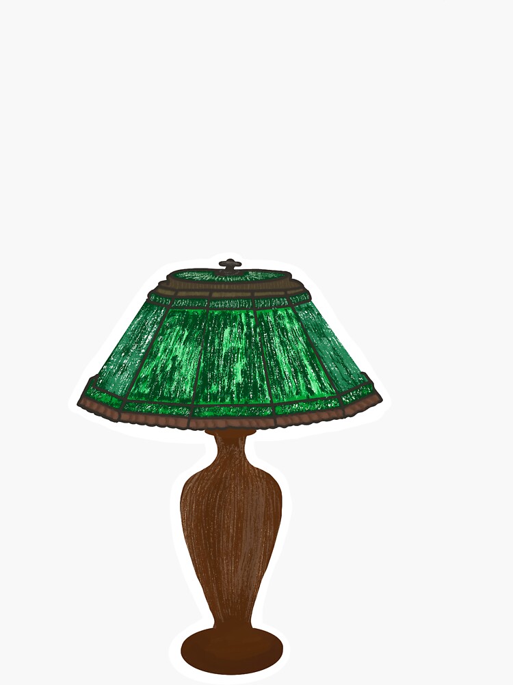 "Vintage lamp sticker" Sticker for Sale by RisaStella | Redbubble