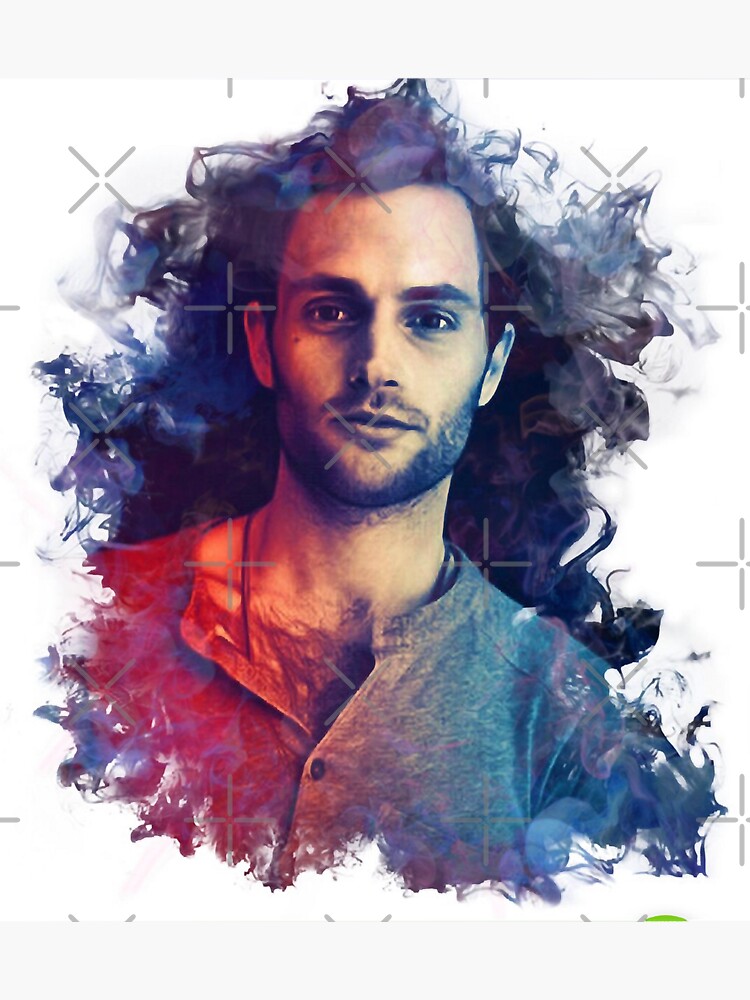 "Vintage Retro Penn Badgley Print You Joe You Love You" Sticker for ...