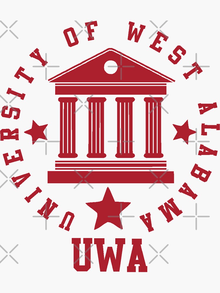 "University of west Alabama UWA" Sticker by MyUniversity | Redbubble