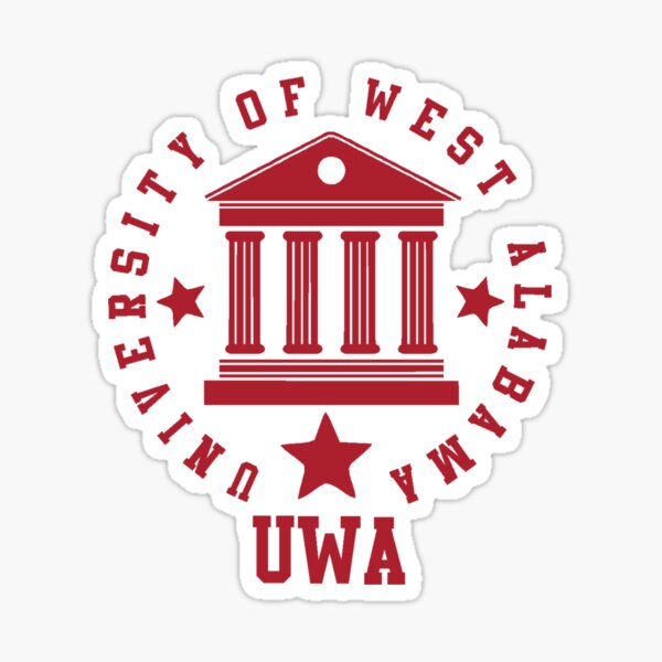 "University of west Alabama UWA" Sticker by MyUniversity | Redbubble