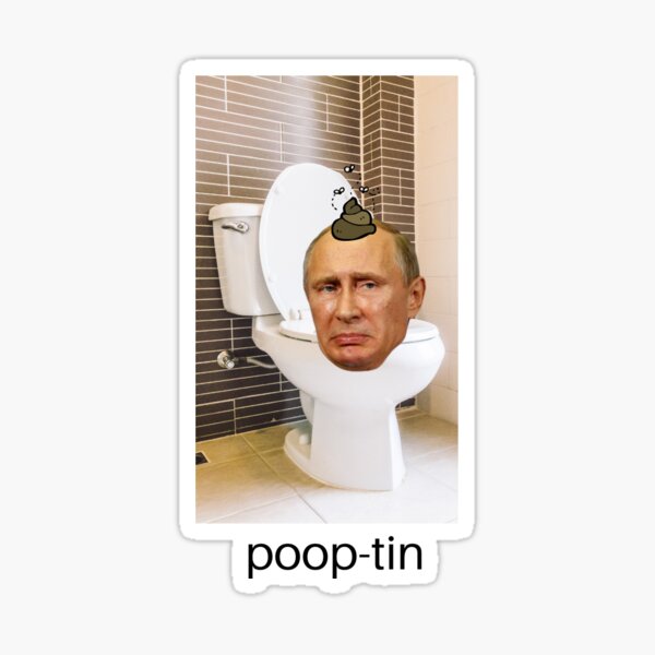 "Pooptin" Sticker for Sale by NOTFUNNIE | Redbubble