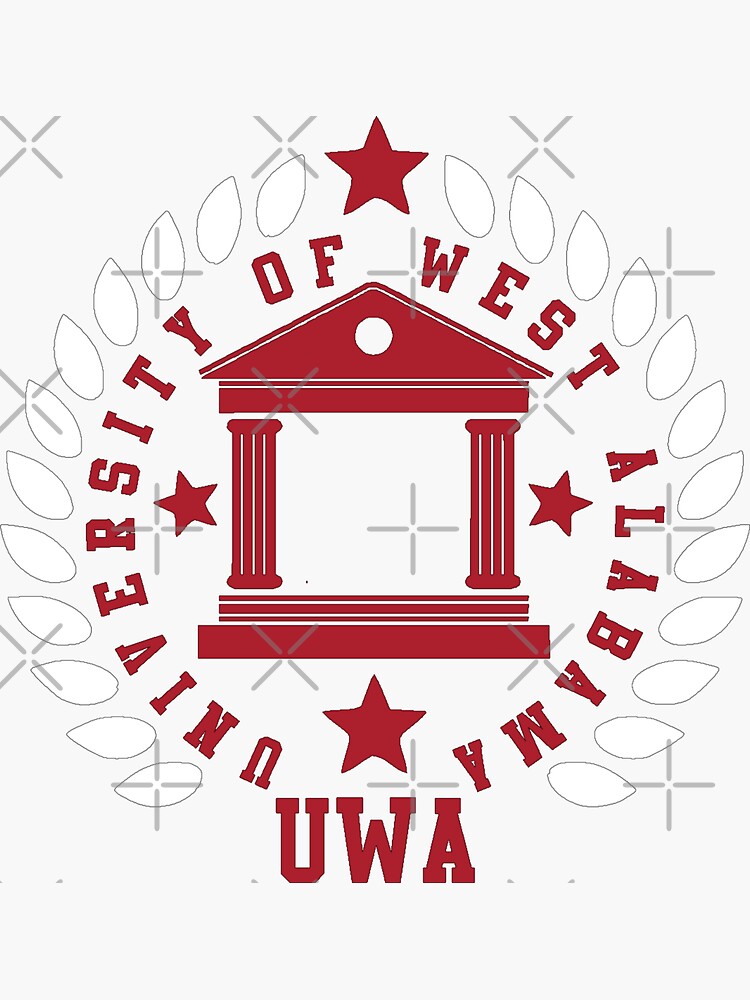 "University of west Alabama UWA" Sticker by MyUniversity | Redbubble