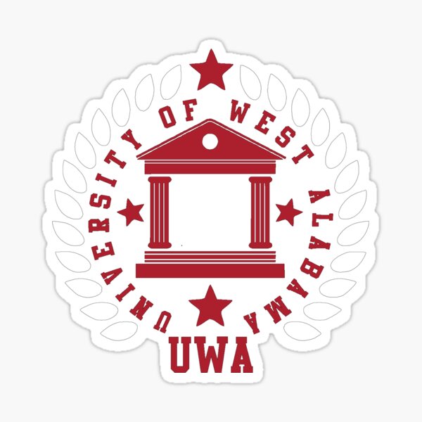 "University of west Alabama UWA" Sticker by MyUniversity | Redbubble