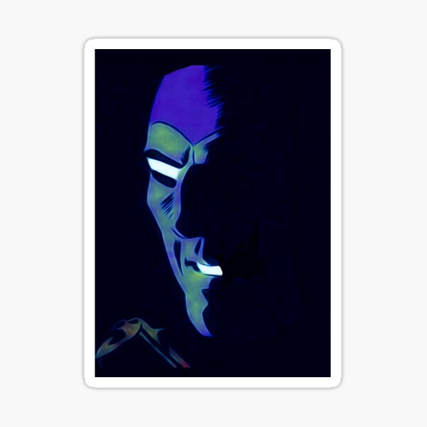 "Half Mask Classic ." Sticker by darryldream | Redbubble