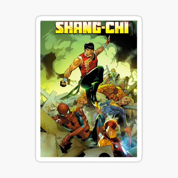 "Astute Work Hard And Discipline Funky Shang Chi Gift For Fans" Sticker ...
