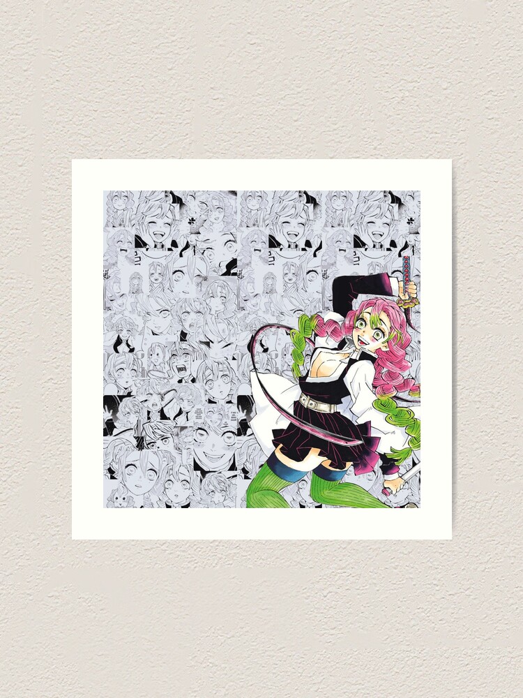 "Mitsuri Kanroji Collage (Demon Slayer)" Art Print by Twilightthehawk ...