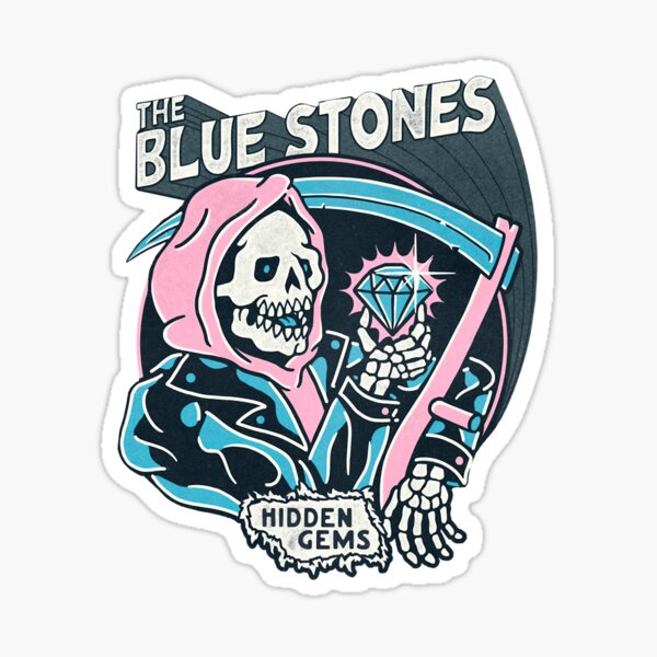 "The blue stones - Hidden Gems - logo Essential" Sticker for Sale by ...