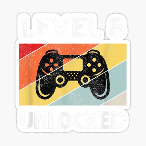 "8th Birthday Shirts 8 Year Old Boys" Sticker by AngieThorntoni | Redbubble