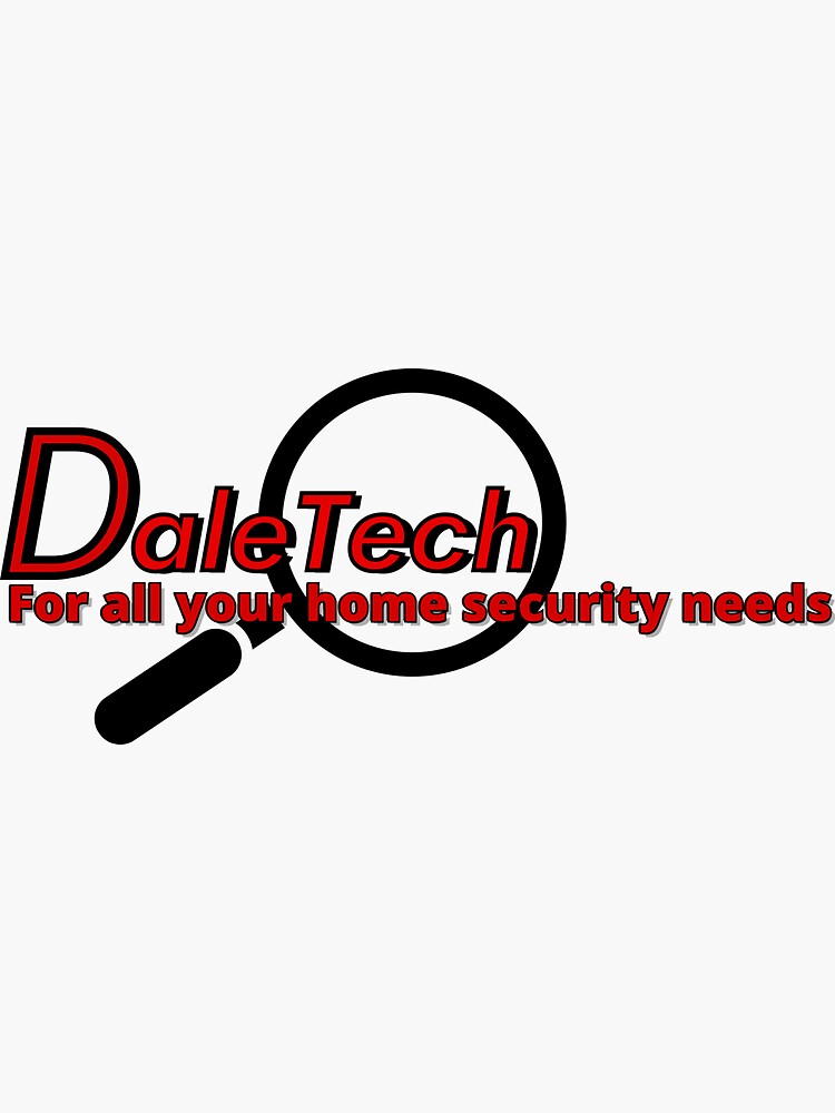 "Dale tech - for all your home security needs" Sticker by Double-Ghost ...