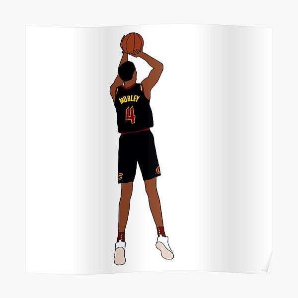 "Evan Mobley Jumpshot Minimal" Poster by LDmedia | Redbubble