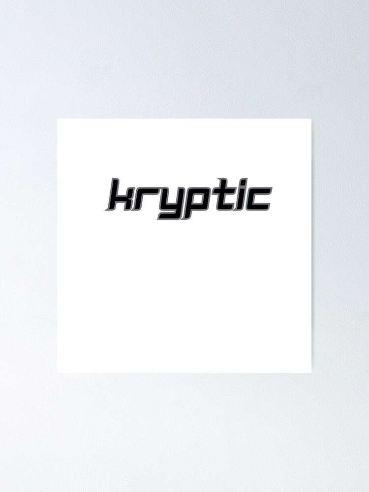 "Kryptic Grey" Poster for Sale by dmartine831 | Redbubble