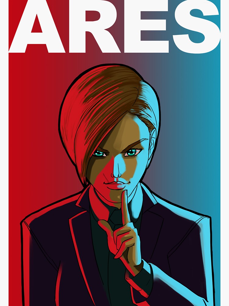 "ARES" Sticker by krls | Redbubble