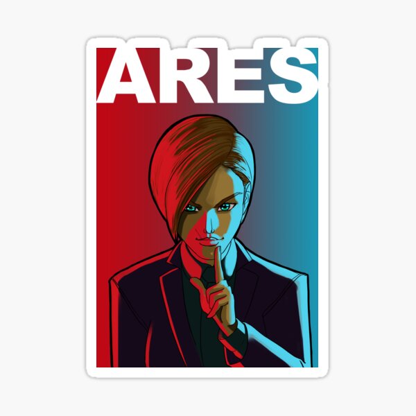 "ARES" Sticker by krls | Redbubble