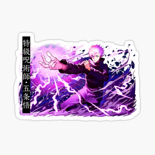 "SATORU GOJO" Sticker by Nicobondar | Redbubble