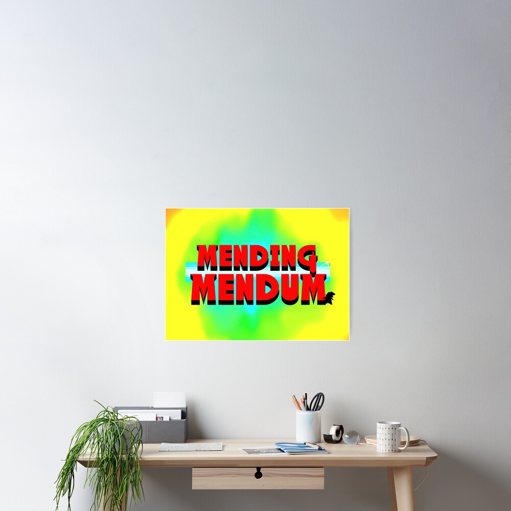 "Mending Mendum logo" Poster by MendumArts | Redbubble