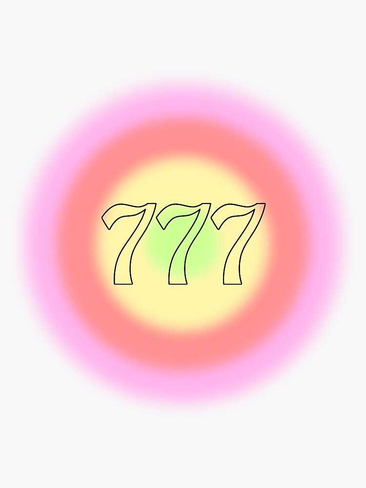 "angel number 777 sticker" Sticker by ssmileystickers | Redbubble