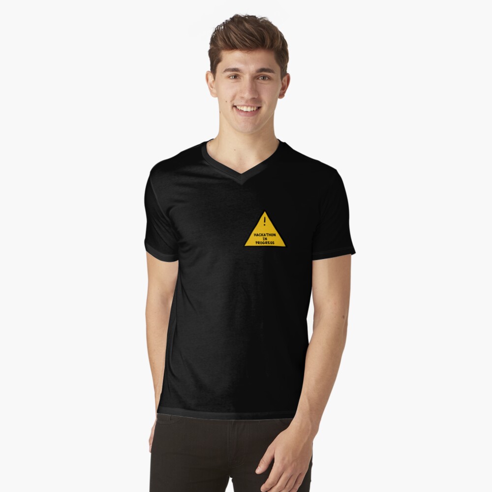 "⚠ Hackathon In Progress ⚠" Sticker for Sale by orlumbuspirate | Redbubble