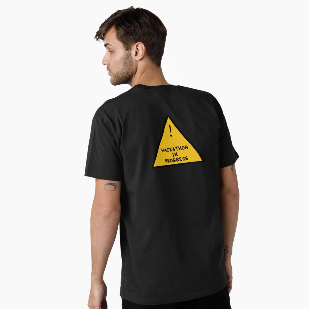 "⚠ Hackathon In Progress ⚠" Sticker for Sale by orlumbuspirate | Redbubble