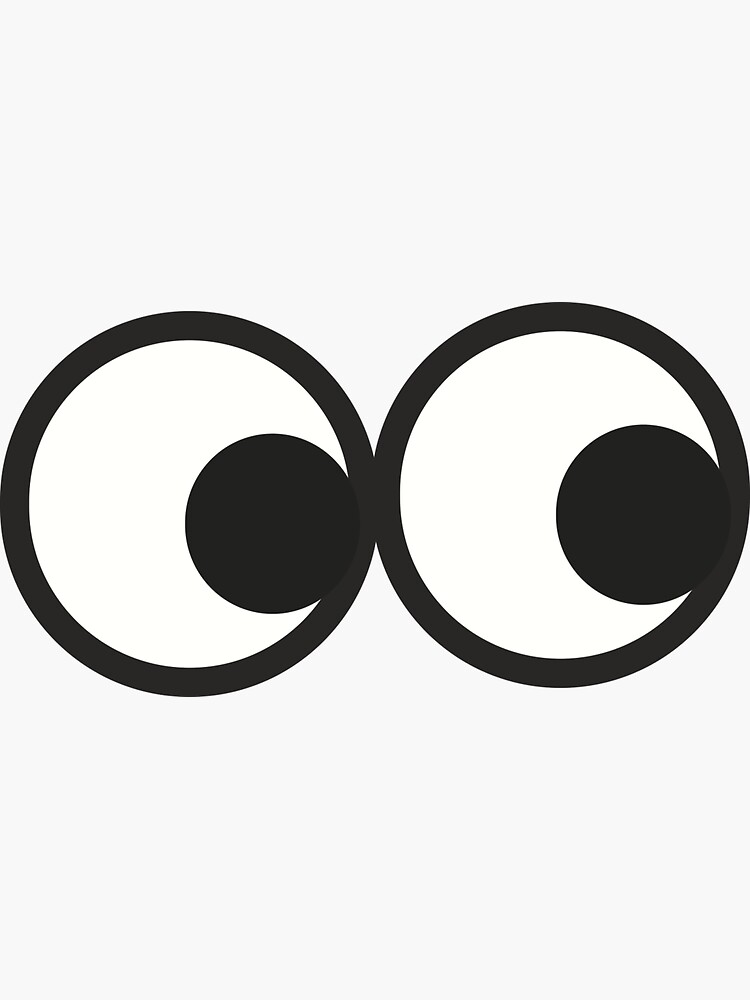 "Two eyes!" Sticker by happyhan-draw | Redbubble