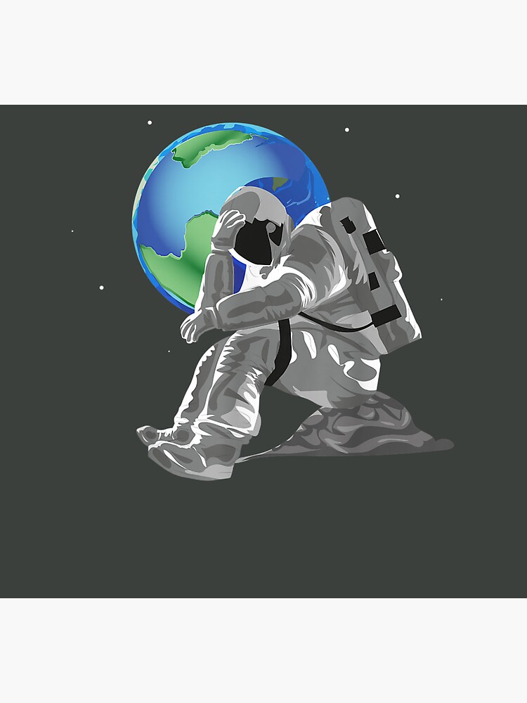 "Weeping Astronaut Earth Day Mother Earth Save the Planet Eco" Poster ...