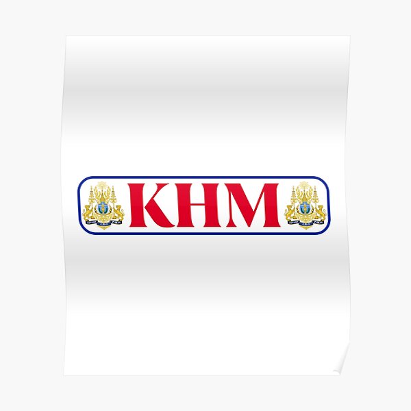 "KHM 3 Letter Code Cambodia" Poster for Sale by FedSherDesign | Redbubble
