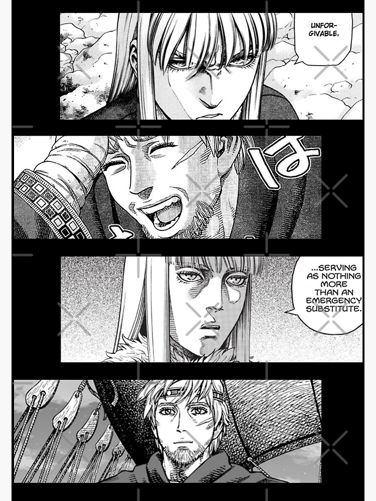 "Canute Vinland Saga Vinrando Saga Manga Panel Design" Poster by ...