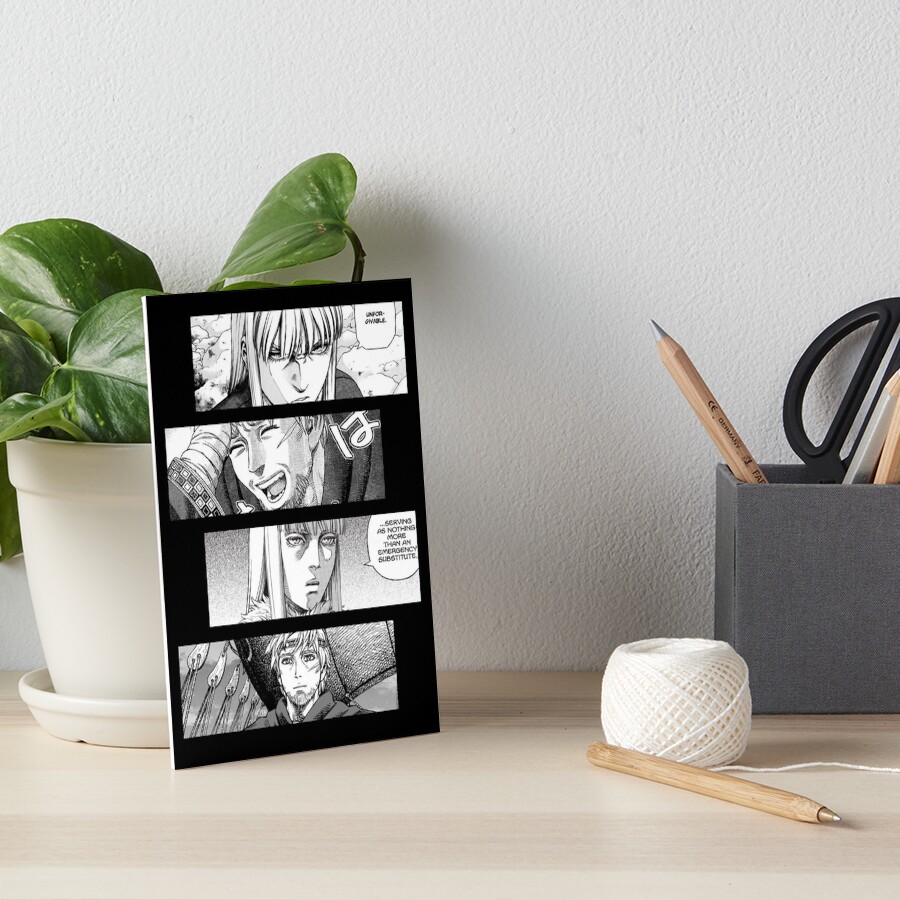 "Canute Vinland Saga Vinrando Saga Manga Panel Design" Art Board Print ...