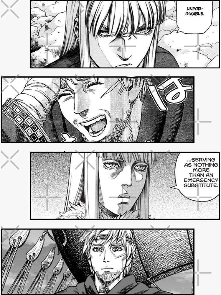 Pegatina «Canute Vinland Saga Vinrando Saga Manga Panel Design» de ...