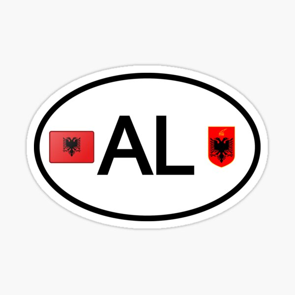 "Albania country code vehicle registration " Sticker by HAKVS | Redbubble