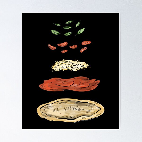 "Pizza Ingredients | pizza recipe" Poster by DerSenat | Redbubble