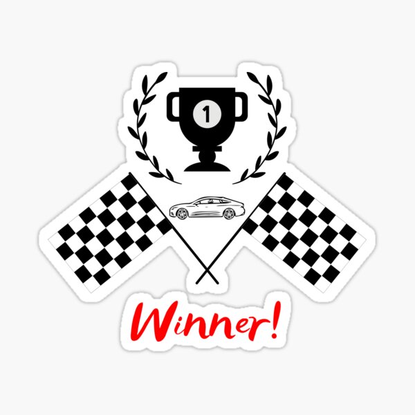 "Winner!" Sticker by designbuck | Redbubble