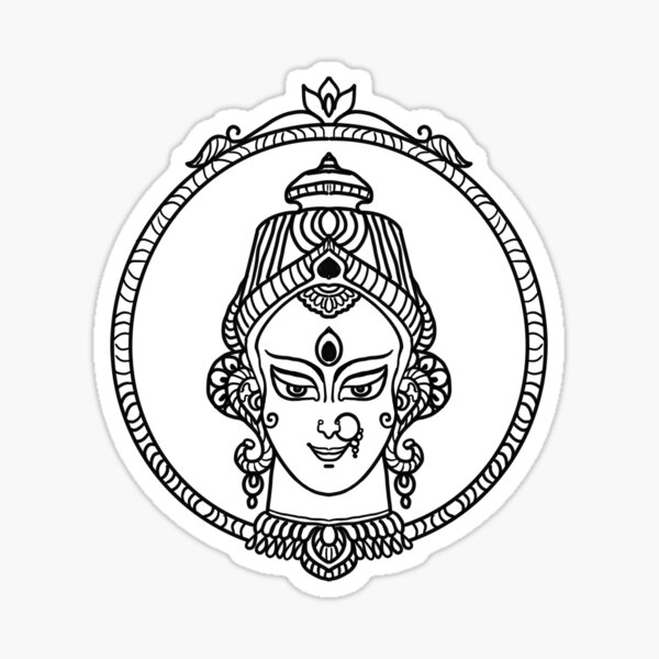 "Devi line art" Sticker by SPSTAG | Redbubble