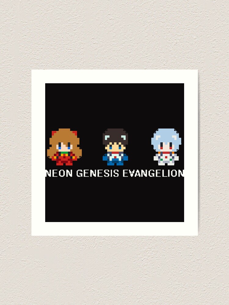"8 bit Neon Genesis Evangelion " Art Print for Sale by JaydenDodery ...