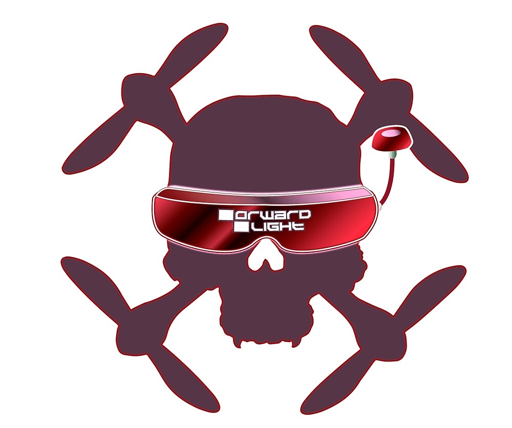 "FPV Skull and Goggles" by ForwardFlight | Redbubble