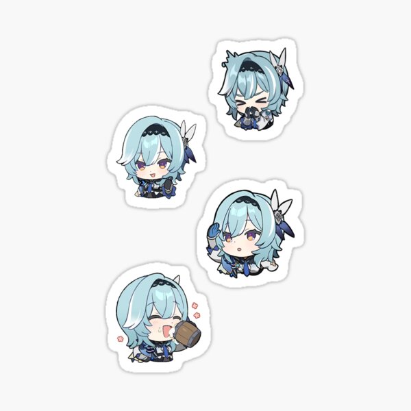 "Eula Chibi Genshin Impact" Sticker by LokittyLevi | Redbubble