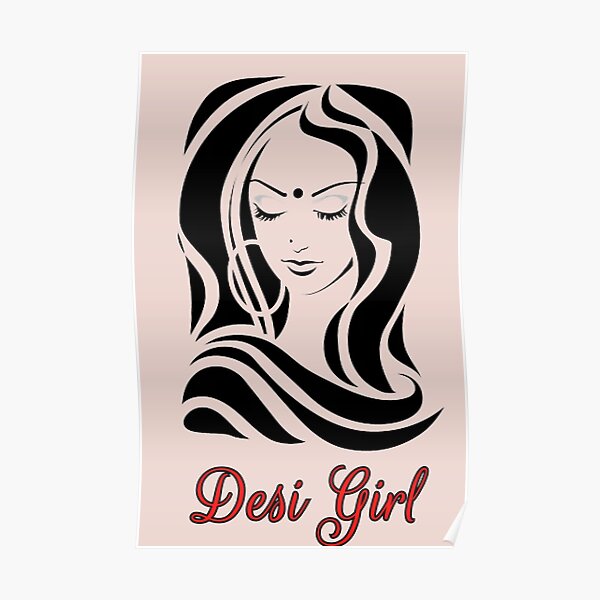 "Desi girl bindi" Poster for Sale by artjmoon3 | Redbubble