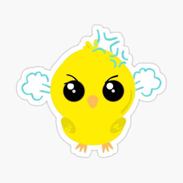 "Coco Chick Angry" Sticker by HuiArt | Redbubble