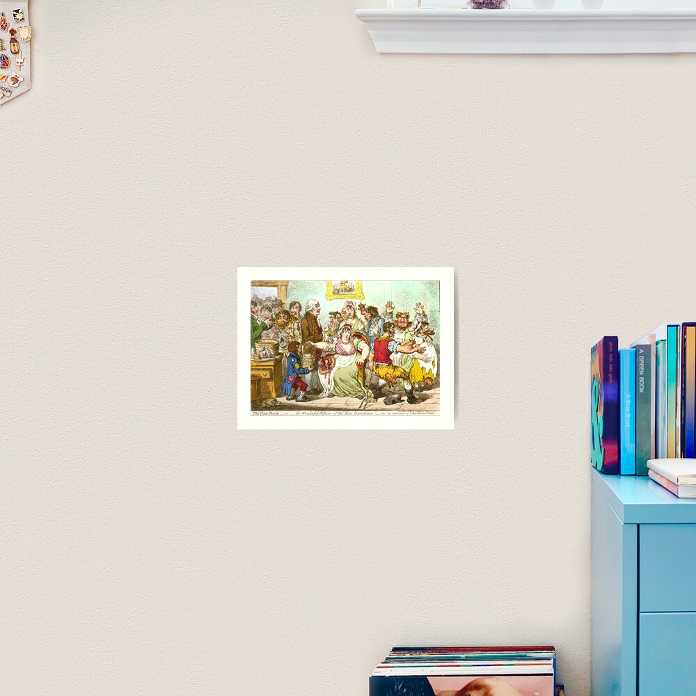 "The Cow Pock caricatured by James Gillray in the 17th Century" Art ...