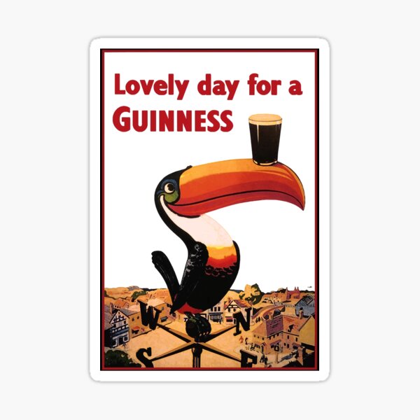 "Lovely Day for A Guinness Letter" Sticker by NancyReyes | Redbubble