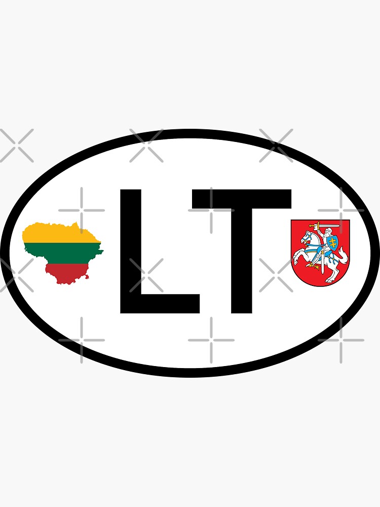 "Lithuania country code vehicle registration " Sticker by HAKVS | Redbubble