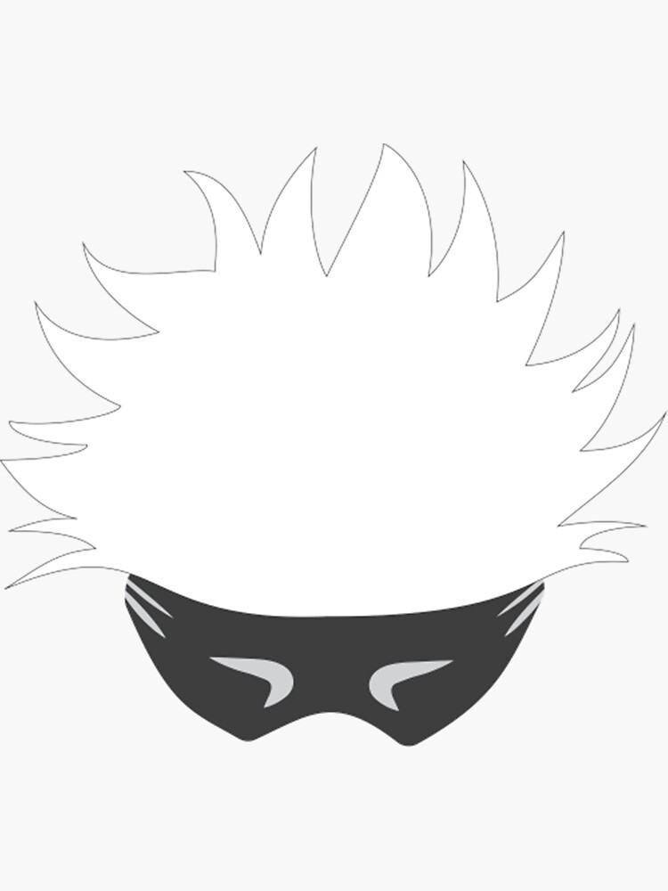 "Gojo Face" Sticker by Brooksgallant | Redbubble
