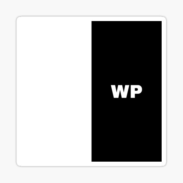 "Black and white WP" Sticker by Shiro-To-Koro | Redbubble