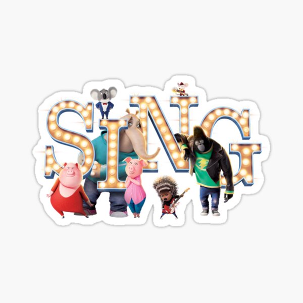 "sing song movie TShirt" Sticker for Sale by Hekdera88 | Redbubble