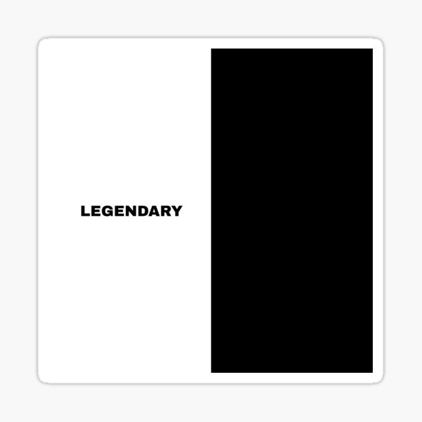 "Black and white legendary" Sticker by Shiro-To-Koro | Redbubble