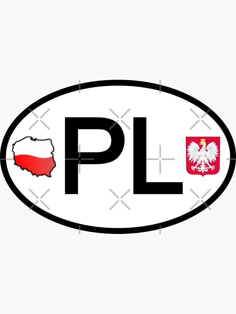"Poland country code vehicle registration " Sticker by HAKVS | Redbubble