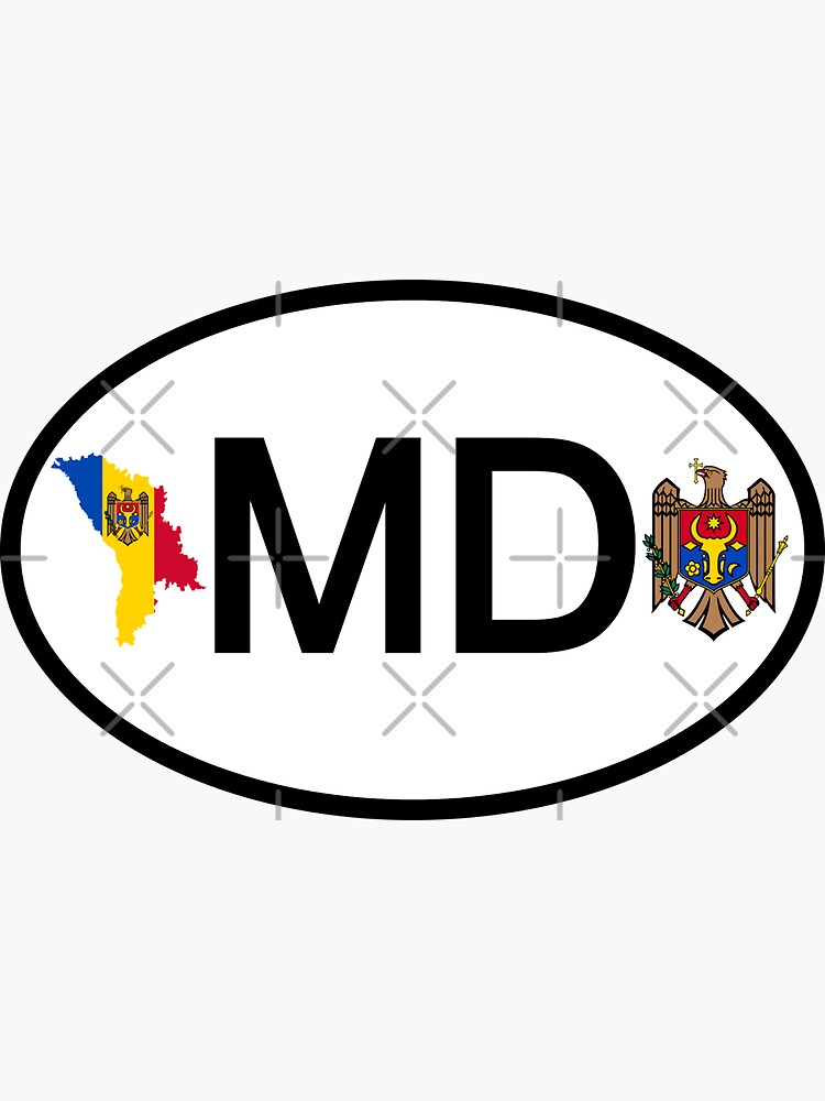 "Moldova country code vehicle registration " Sticker for Sale by HAKVS ...