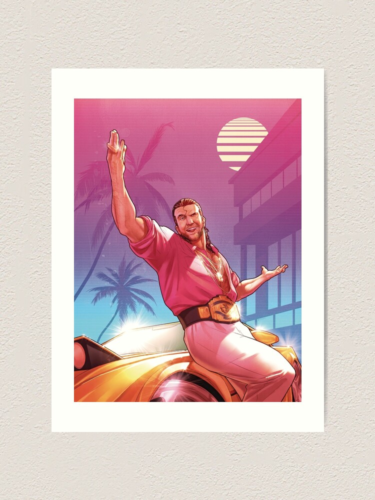 "GTA Rest In Peace Scott Hall - Razor Ramon 1958 -2022" Art Print by ...
