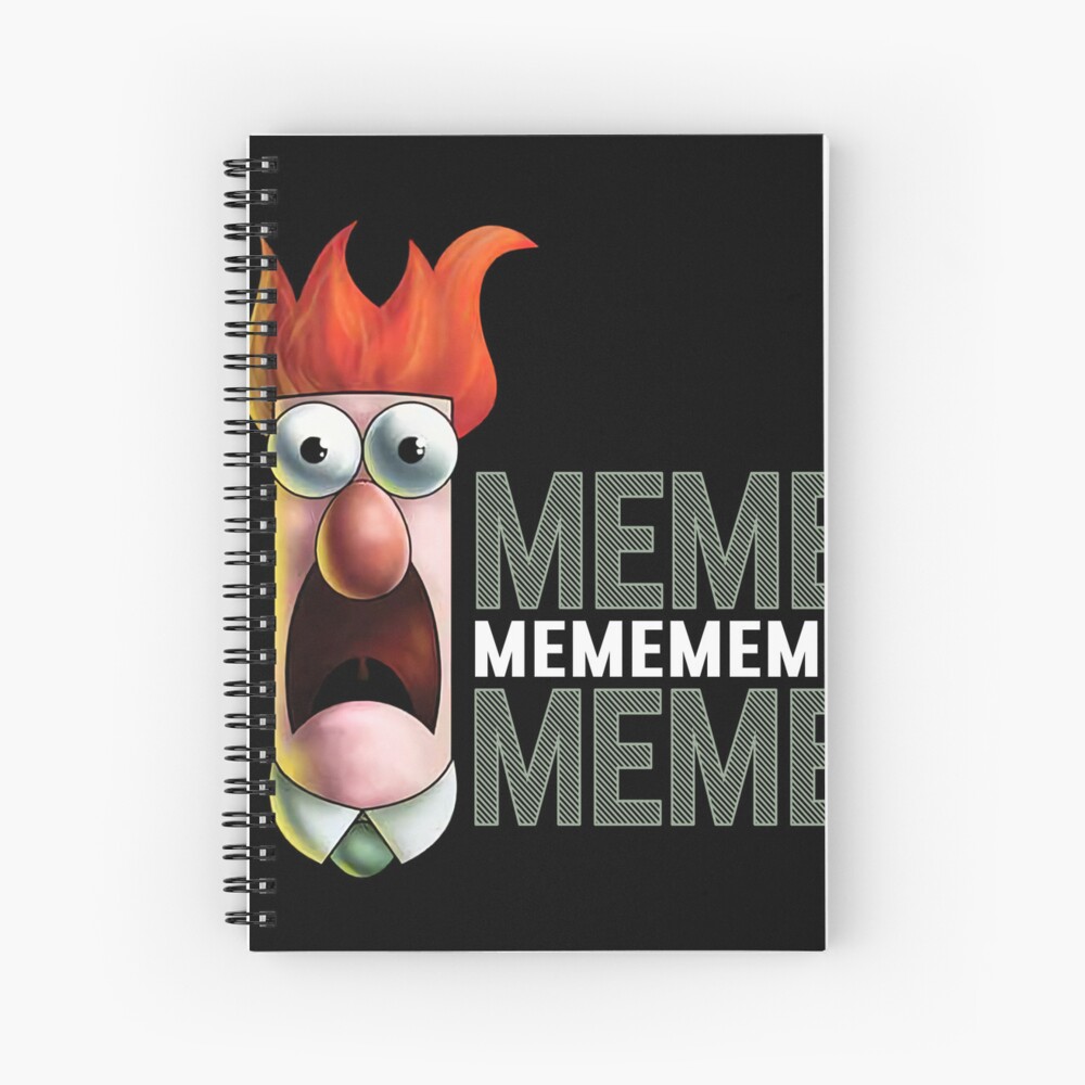 "Beaker Meme Meme Meme" Spiral Notebook for Sale by MLQQVEMH | Redbubble