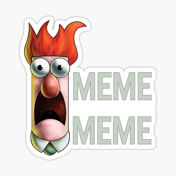 "Beaker Meme Meme Meme" Sticker for Sale by MLQQVEMH | Redbubble